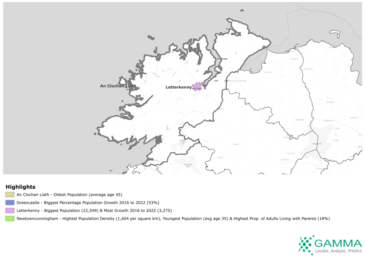 Mapping Ireland's Population Dynamics: County by County Insights